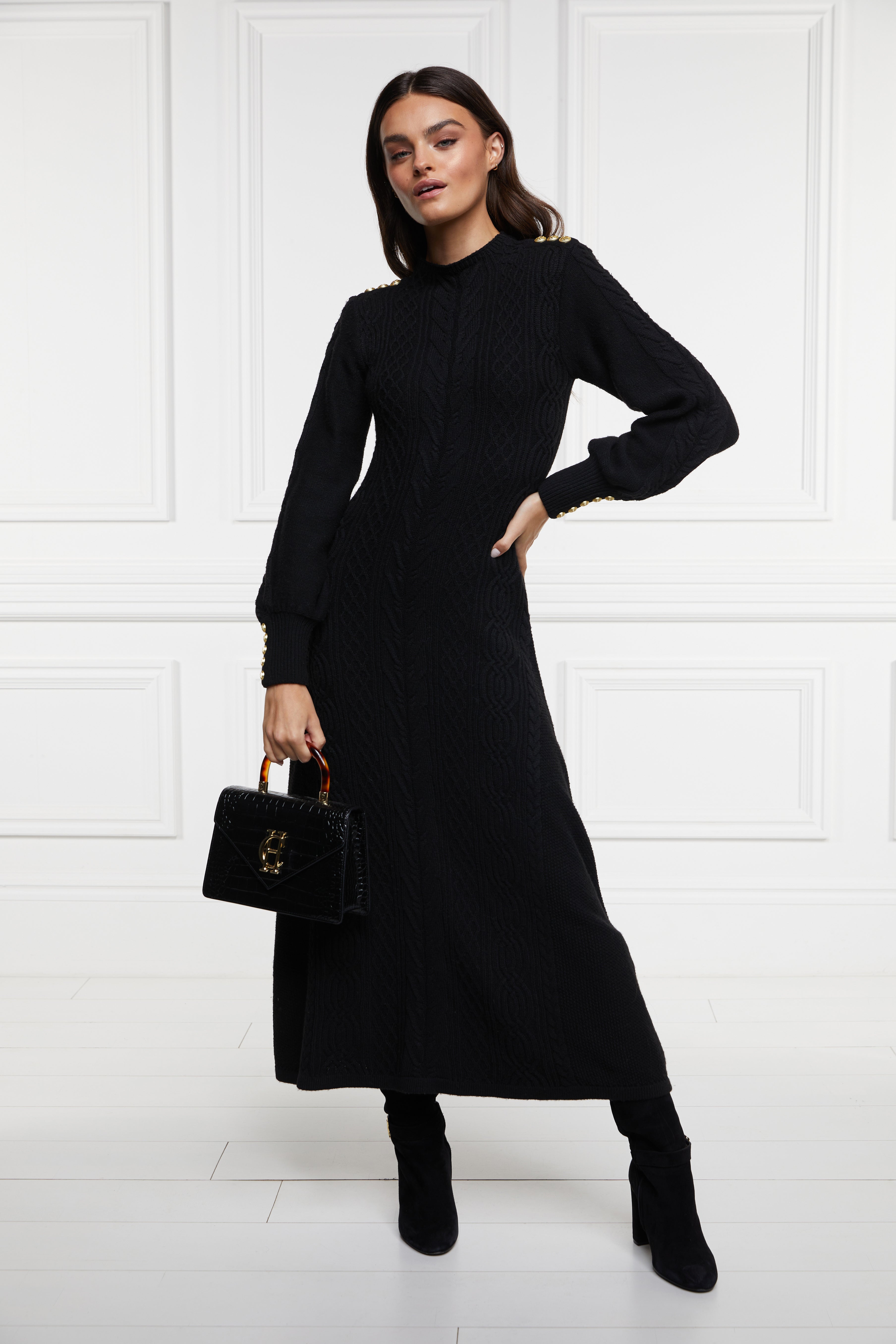 Rachel Maxi Dress (Black) – Holland Cooper US