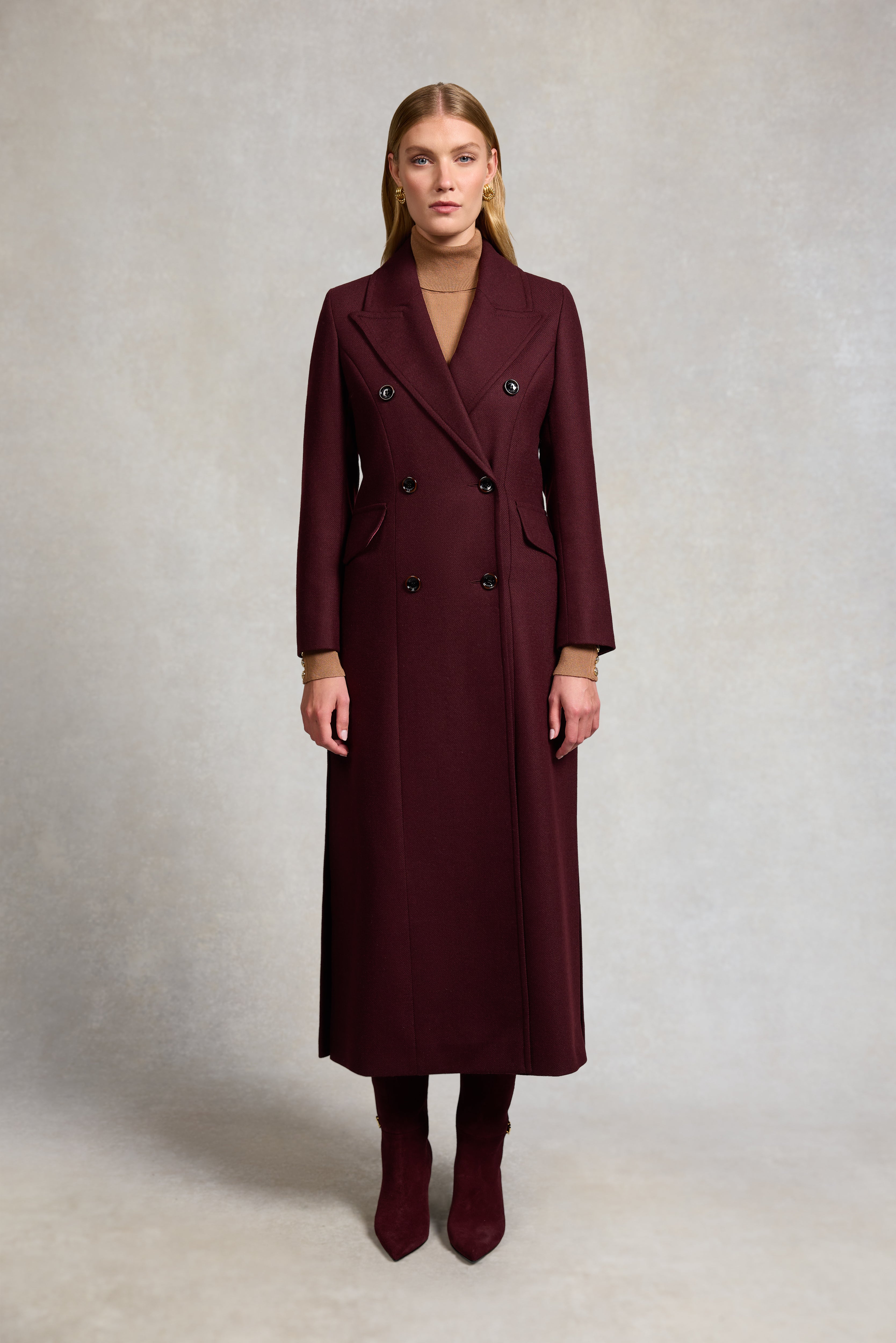 The Trinity Coat (Merlot) – Holland Cooper US