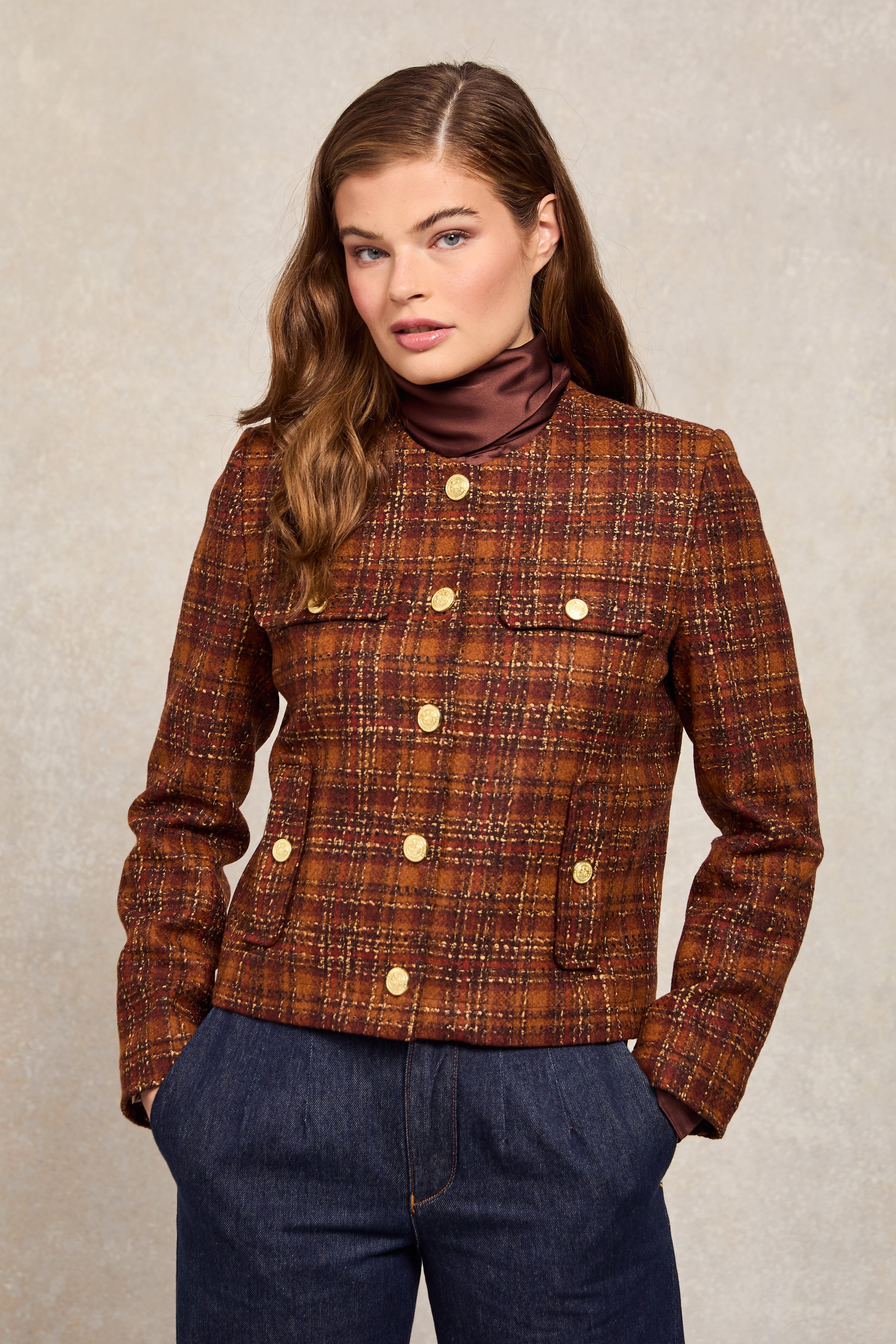 Chelsea Jacket (Amber Tweed) – Holland Cooper US