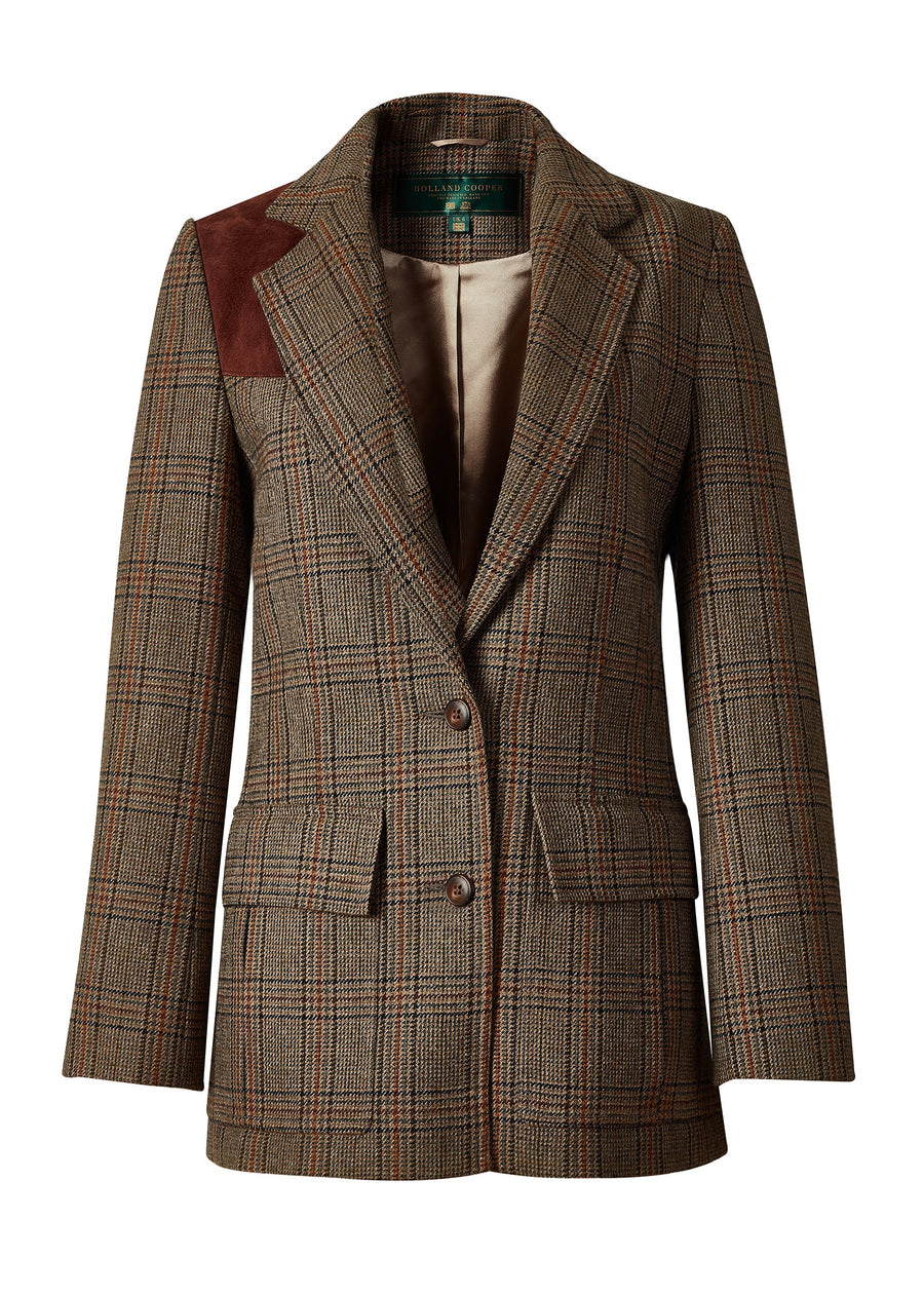 Single Breasted Field Blazer (Bourbon Tweed) – Holland Cooper US