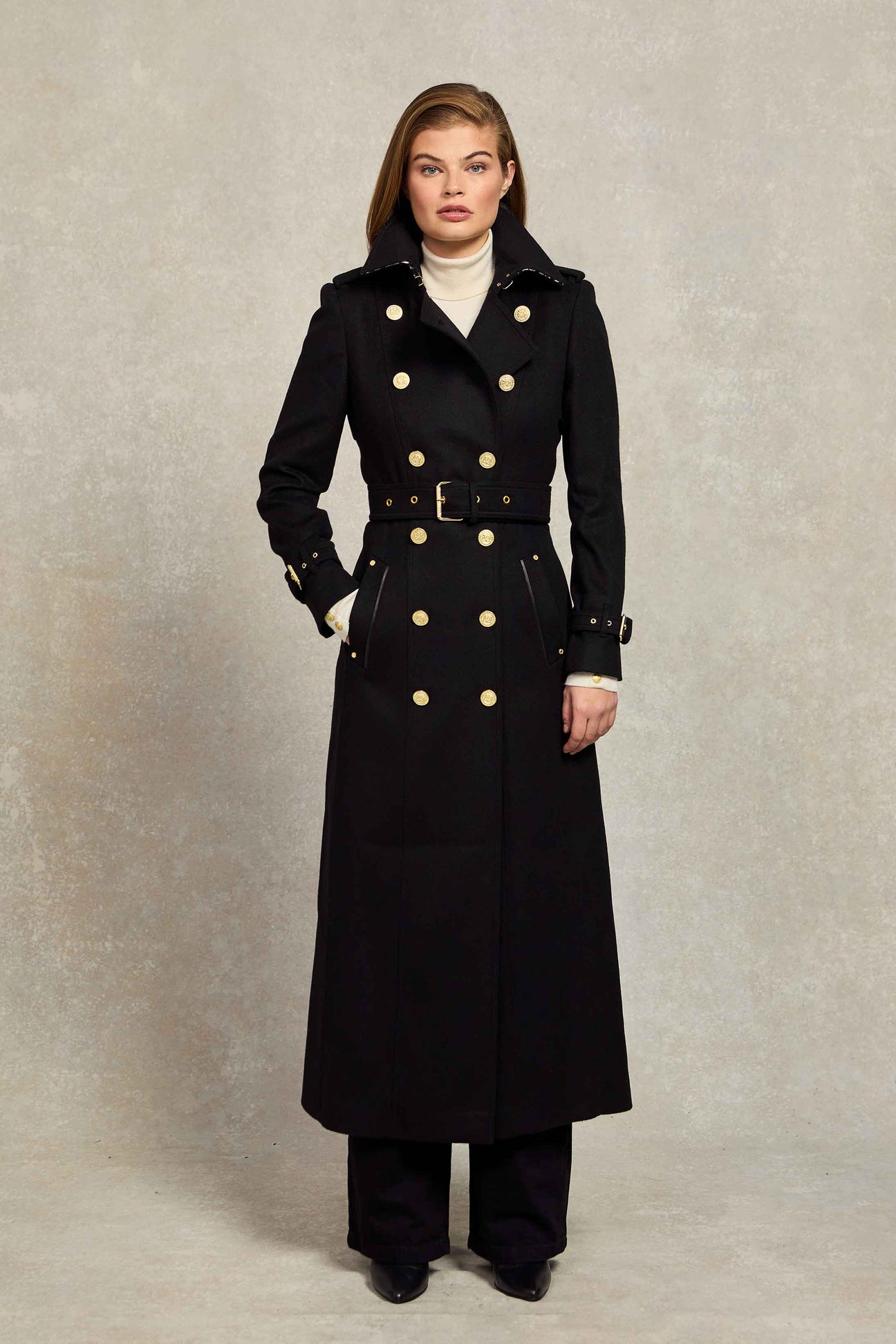 Full Length Marlborough Trench Coat (Soft Black) – Holland Cooper US
